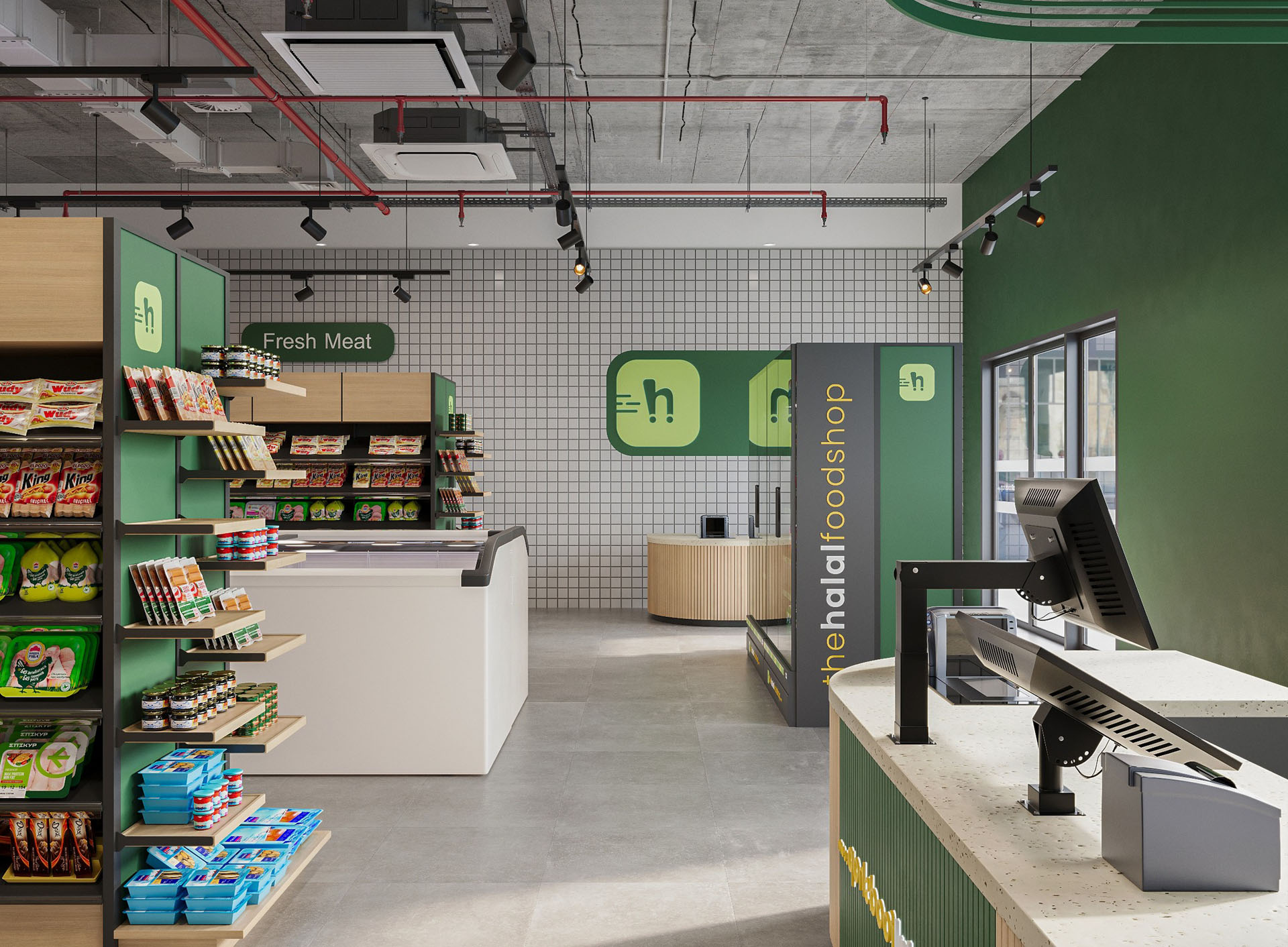 Frozen Food Store Design - 2SUN Studio